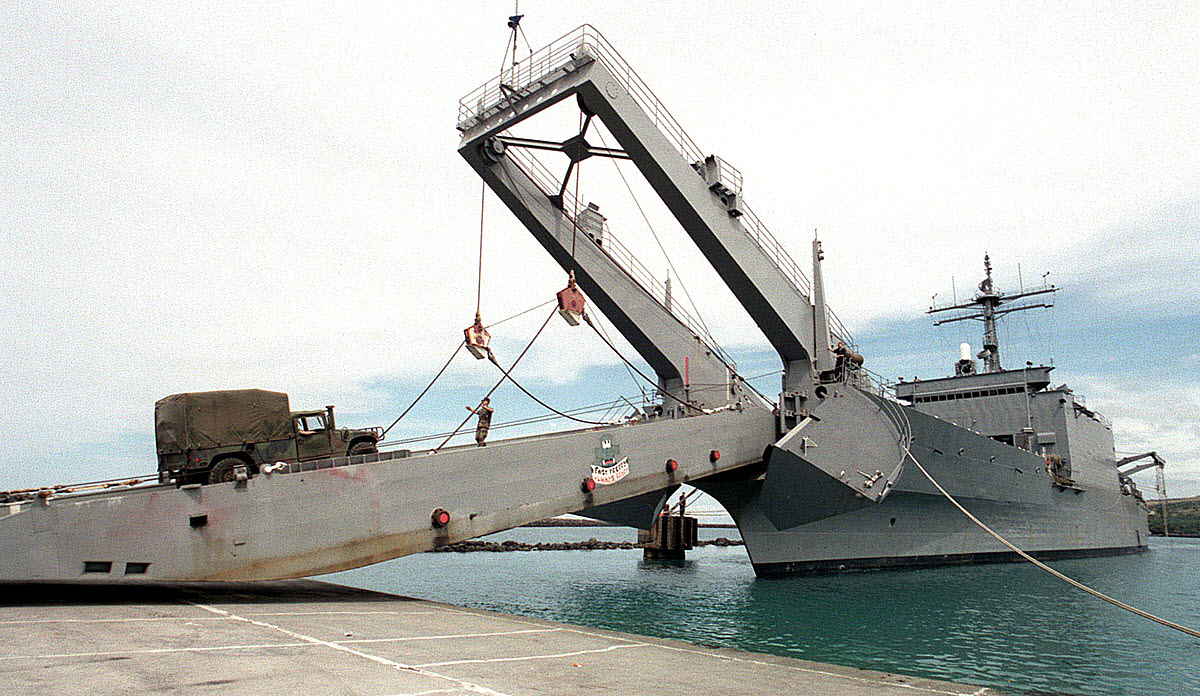 USS Barnstable County (LST 1197) - Bow Ramp and Bow Doors